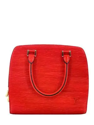 LOUIS VUITTON Pont Neuf Handbag Epi Leather Pm - Red