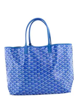 Goyard Saint Louis Coated Canvas PM Tote Bag Blue