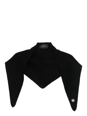 Simone Rocha Embellished Neckerchief - Black