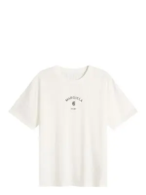 MAISON MARGIELA Margiela 6 Printed T-shirt - Off White