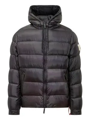 AFTER/LABEL Padded Hooded Jacket - Black