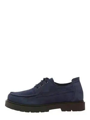 BIRKENSTOCK Highwood Leather Derby Shoes - Blue