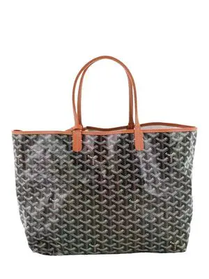 Goyard Saint Louis Coated Canvas PM Tote Bag Brown