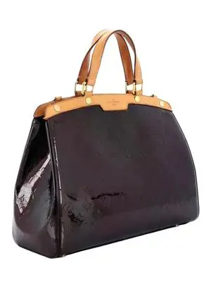 LOUIS VUITTON Brea Handbag Monogram Vernis Gm Tote - Red