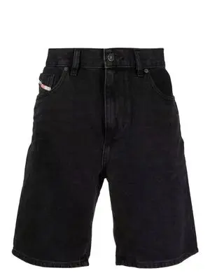 DIESEL® Straight-fit Denim Shorts - Grey