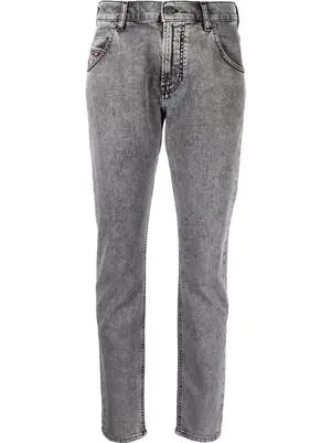 DIESEL® Logo-patch Denim Jeans - Grey