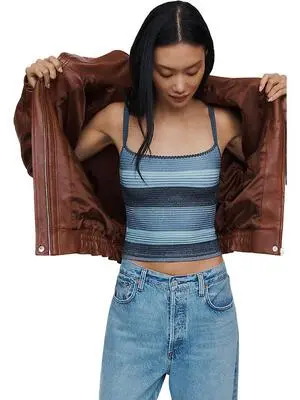 LYREBIRD LYREBIRD Sparkle Tank Top Blue Pattern