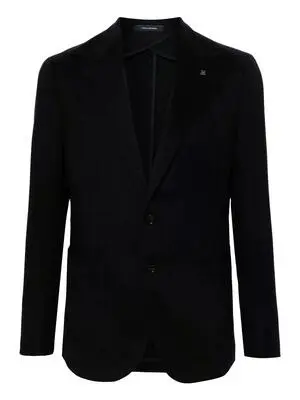 Tagliatore Brooch-detail Blazer - Blue