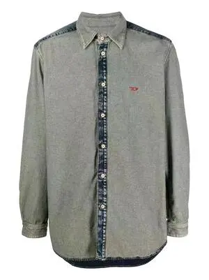 DIESEL® Inside-out Effect Denim Shirt - Blue