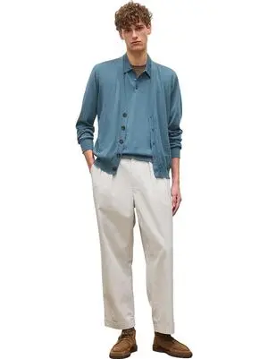 Johnstons Of Elgin Forsyth Superfine Cashmere Cardigan - Blue