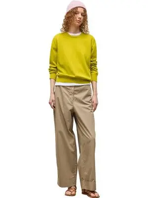 Johnstons Of Elgin Classic Crew Neck Jumper - Yellow