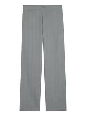 TOD'S Linen And Silk Drawstring Pants - Grey