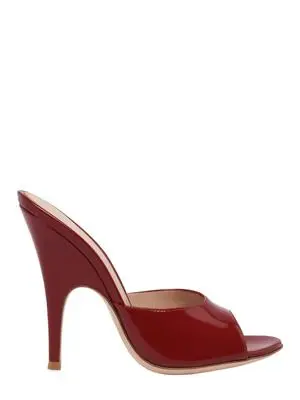 GIANVITO ROSSI Sofia Mule - Red - Glossy  Nappa
