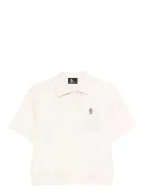 Moncler Logo-patch Polo Shirt - Neutrals