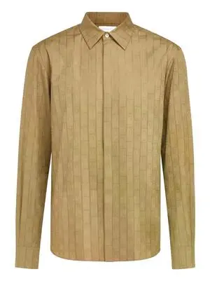 FERRAGAMO Monogram Sport Shirt - Neutrals