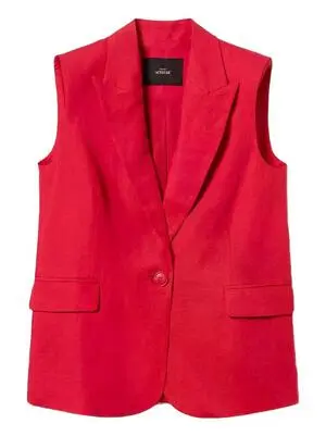 TWINSET Single-breasted Waistcoat - Red