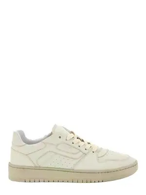Boggi Milano Origin Perforated Leather Sneakers - Neutrals