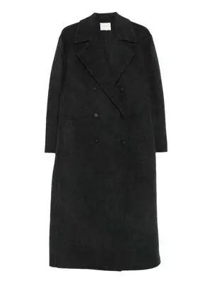Vince Double-breasted Coat - Grey
