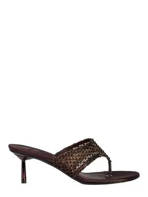 LE SILLA 60mm Gilda Mules - Brown