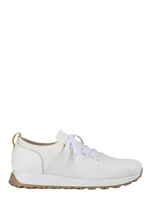 DOUCAL'S Leather Technical Fabric Sneakers - White
