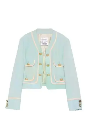 Moschino 1990s Button Jacket - Blue