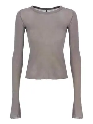 RICK OWENS Temple Cropped Ribbed T-Shirt