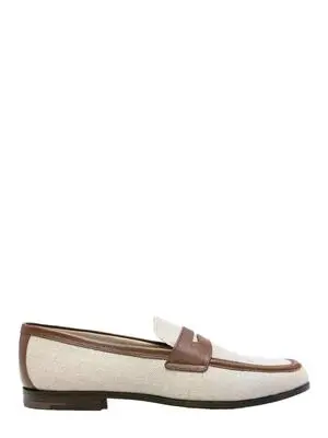 Church's Panelled Leather-trim Loafers - Neutrals