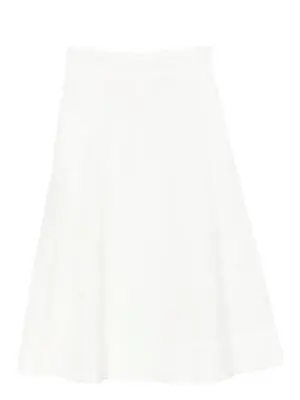 P.a.r.o.s.h A-line Midi Skirt - White