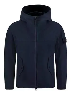 Stone Island Hooded Zip-up Jacket - Blue