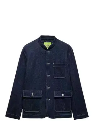 Shanghai Tang Five-button Horse Jacket - Blue