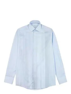 Eton Striped Buttoned Shirt - Blue