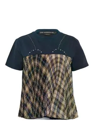 Andersson Bell Studded-details T-shirt - Blue