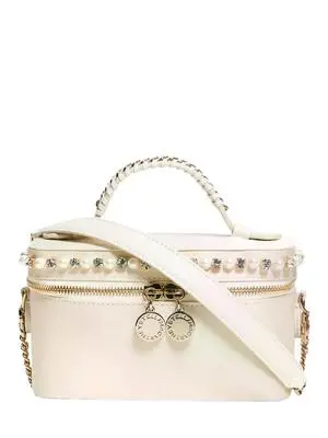 Stella McCartney Falabella Pearl-embellished Bag - Neutrals