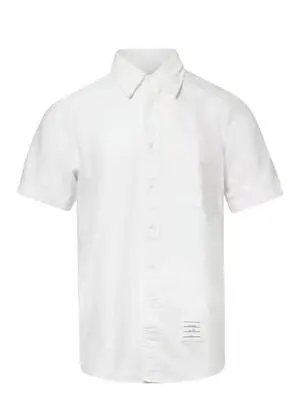 Thom Browne Straight Short Sleeve Shirt - White