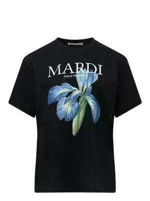 MARDI MERCREDI LES PETITES Lilies Graphic T-shirt - Black