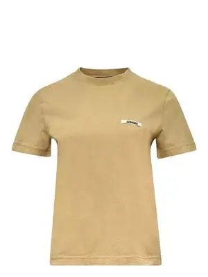 Jacquemus Logo-patch T-shirt - Brown
