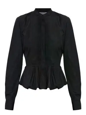 Alexander McQueen Pleated Shirt - Black