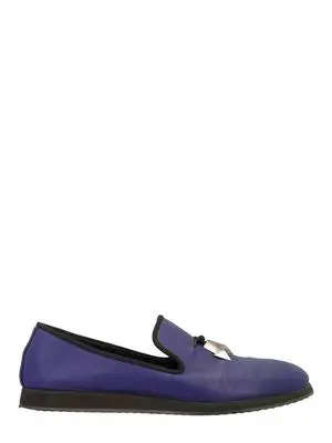 GIUSEPPE ZANOTTI Arrow-charms Leather Loafers - Blue