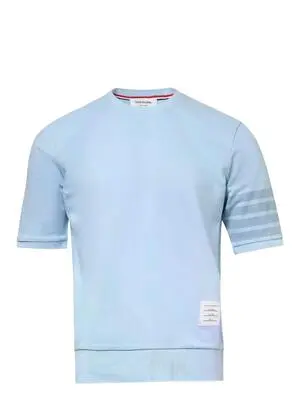 Thom Browne Short-sleeve Rib Top - Blue