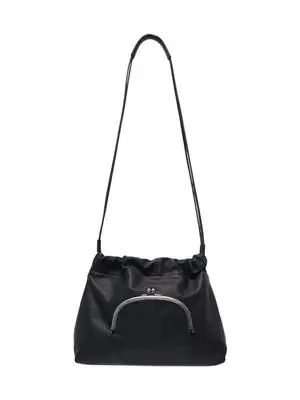 Y’s Drawstring Pouch Shoulder Bag - Black
