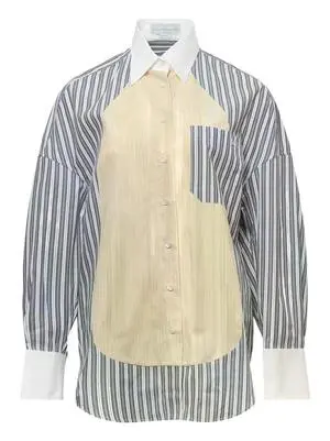 Stella McCartney Striped Pocket Shirt - Grey