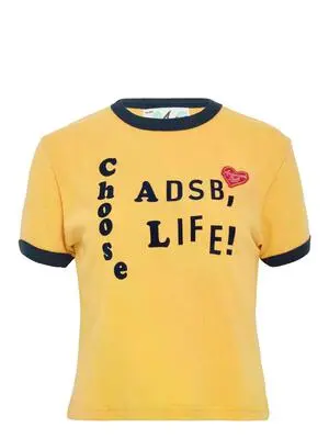 Andersson Bell Flocking T-shirt - Yellow
