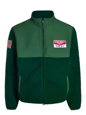 CHERRY LA Colourblock Patch-detail Jacket - Green