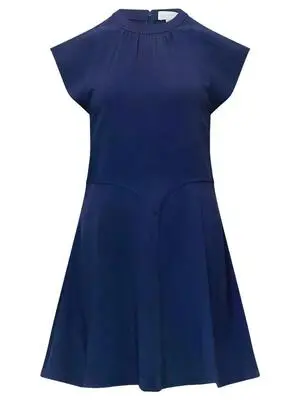Stella McCartney Gathered A-line Dress - Blue