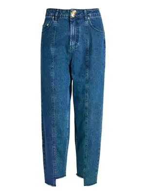 AKYN Sol Frayed-seam Jeans - Blue