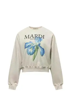 MARDI MERCREDI LES PETITES Floral-print Sweatshirt - Grey