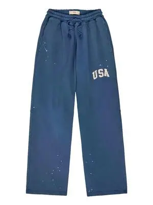 CHERRY LA Appliqué Track Pants - Blue