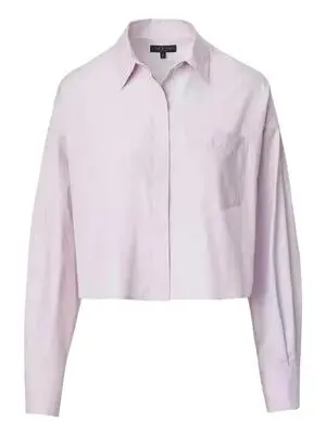 Rag & Bone Marin Cropped Shirt - Purple