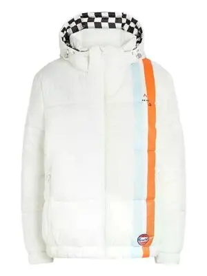 AN-Y1 Riski Logo-embroidered Striped Jacket - White