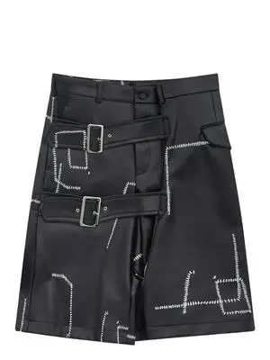 BLACK COMME DES GARÇONS Buckled Shorts - Black